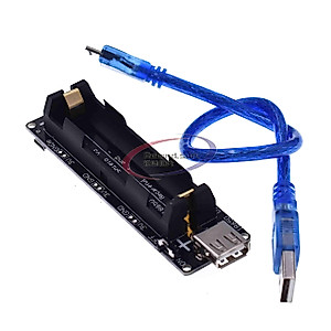 Raspberry Pi 18650 Battery Shield V3 Micro USB Port Type-A USB 0.5A for Arduino Wemos DIY Kit (Without USB CabIe)