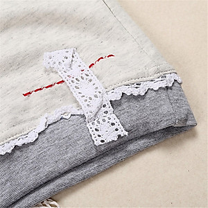 Kids Tales Little Girl's Long Sleeve Cartoon Pullover Shirt and Jeans Pants Outfit Set Cute Graphic Sweatshirt