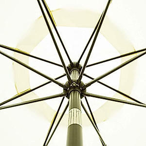 Sunnyglade 9' Patio Umbrella Outdoor Table Umbrella with 8 Sturdy Ribs (Beige)