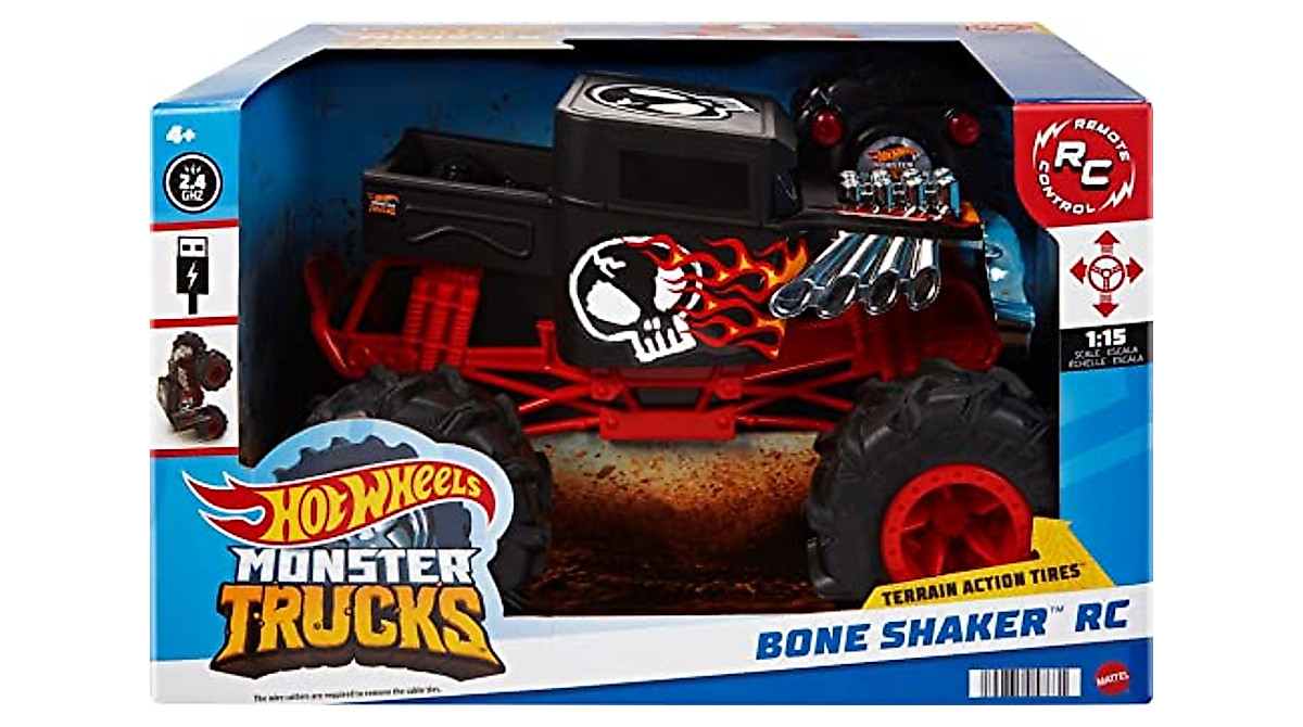 Hot Wheels RC Bone Shaker – Remote Control Monster Truck