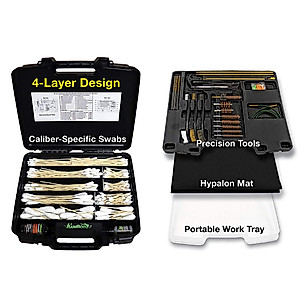 RamRodz #70035 Universal Gun Cleaning System (New) with Solvents and Cleaning Mat