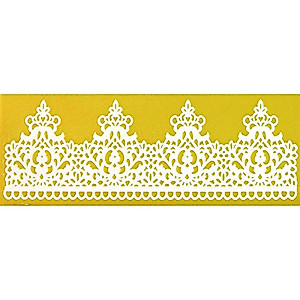 Global Sugar Art Regal Crown Lace Silicone Lace Mat by Chef Alan Tetreault