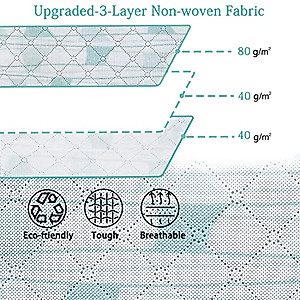 95L Large Storage Bags, 6 Pack Clothes Storage Bins Foldable Closet Organizers Storage Containers with Durable Handles Thick Fabric for Clothing, Comforter, Blanket,Bedding and Toys (Green)