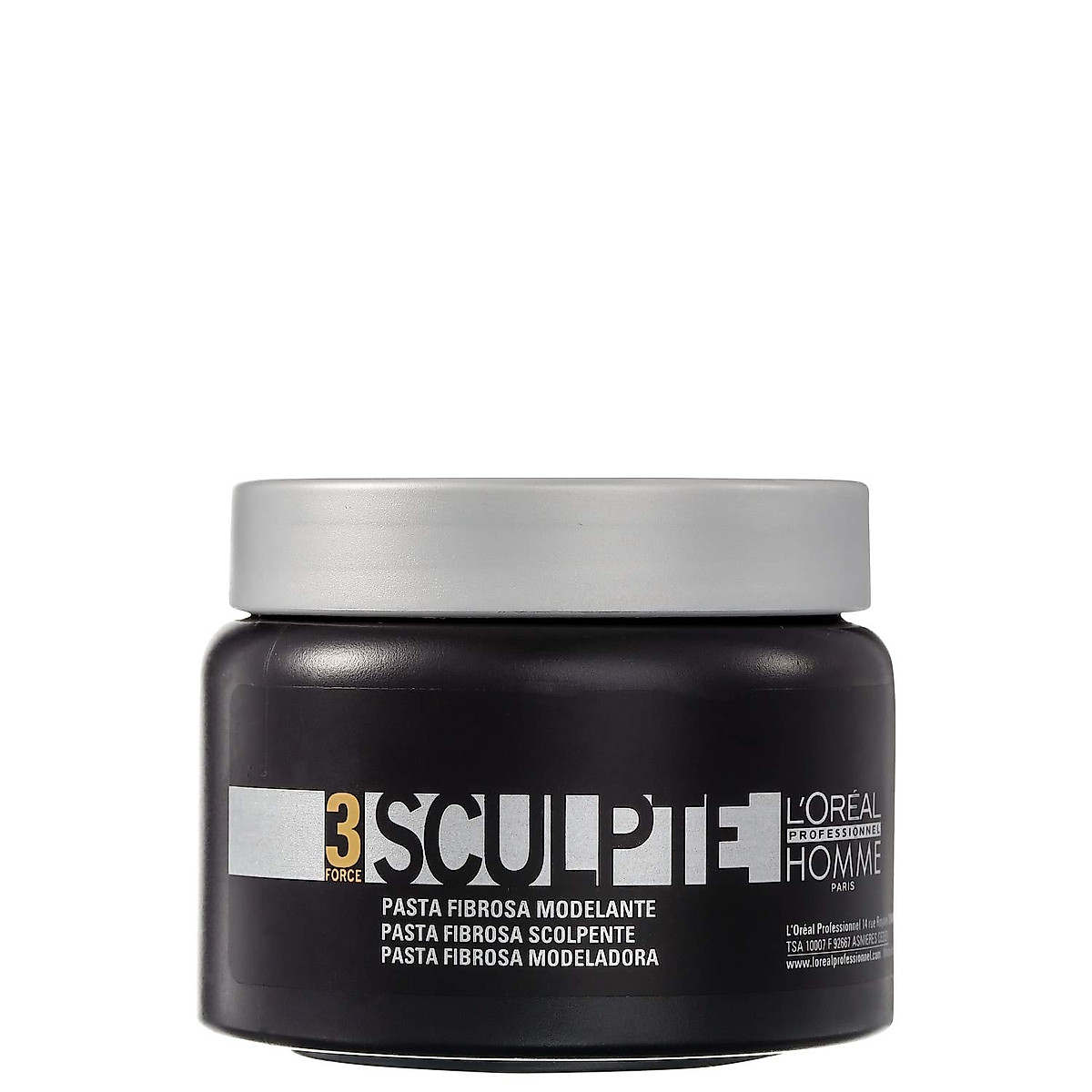L'Oreal Professionnel Men’s Sculpting Paste - Provides Light and Flexible Hold, Shiny Finish, For All Hair Types