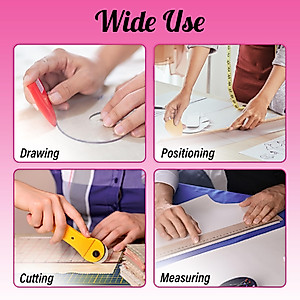 TightGrips Non-Slip Grips for Quilt Templates - 48 Pieces Total - 24 Large & 24 Small