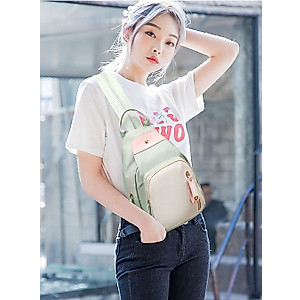 zhongningyifeng Backpack for Women Small, Mini Nylon Travel Backpack Purse, Shoulder Bag Cute Lightweight for Ladies