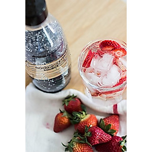 SodaStream Sparkling Water Machines Bottles 1 Twin Pack, 2 x 1 Litre, Black, 2000 Millilitre