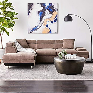 HOMES: Inside + Out Dentas Sectional with Pull Out Sleeper Chaise