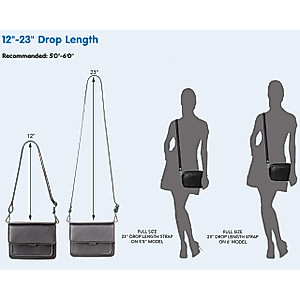 SeptCity Purse Strap Replacement, Genuine Leather Adjustable Crossbody Shoulder Straps For bags1.8 CM Width