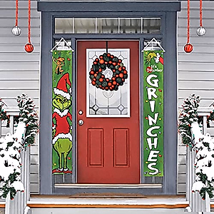 It's December Christmas Porch Sign, Christmas Hanging Banner Flag, Courtyard Indoor And Outdoor Party Holiday Ornament (12 x 72 inches)