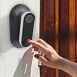HOLACA Angle Mount for Google Nest Hello Doorbell with Downward 10&20 Degree Wedge,Wall Plate Cover Mounting Bracket Kit Compatible with Nest Hello Video Doorbell (Black)