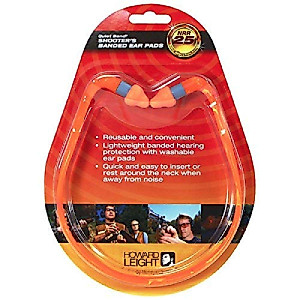 Howard Leight by Honeywell Quiet Band Shooting Earplugs, 1-Pair (R-01538) , Orange