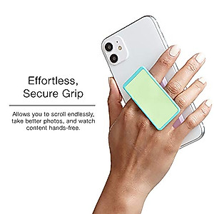HANDL New York HANDLstick Green and Lavender Glow in The Dark Grip and Stand for Smartphone