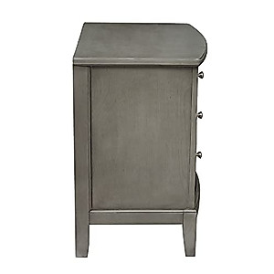 Lexicon Baylor 3-Drawer Nightstand, Gray