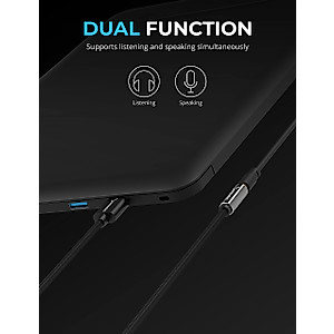 SABRENT 10-Feet USB 3.0 Extension Cable (A-Male to A-Female) with 20" USB Type-A to 3.5mm Dual Audio Jack Adapter