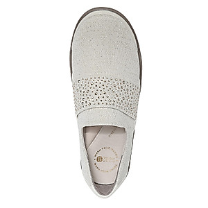 BZees Women's Pizazz Slip-On Loafer, Eggnog Sparkle, 9