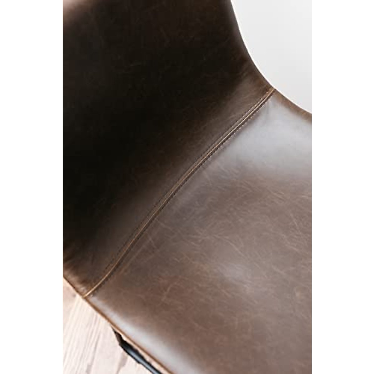 Signature Design by Ashley Centiar 24" Counter Height Modern Bucket Barstool 2 Count, Brown