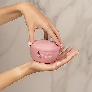 Alfaparf Milano Semi Di Lino Moisture Nutritive Hair Mask - Deep Conditioning Hair Repair Mask for Hydration & Shine - Sulfate, Paraben & Paraffin Free - Professional Quality Hair Care (6.76 oz)