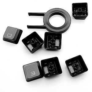 HUYUN Cherry MX Key Switch FPS Backlit Key Caps Replacement for Corsair Gaming Keyboards !（Gray）