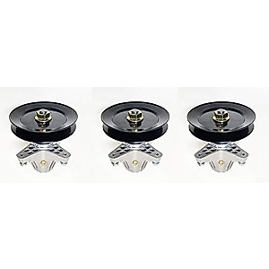 LAWN & GARDEN AMC 3 Upgraded Spindles, Mounting Holes Threaded for Easier Install, Compatible with MTD Cub Cadet 618-06978, 918-06978
