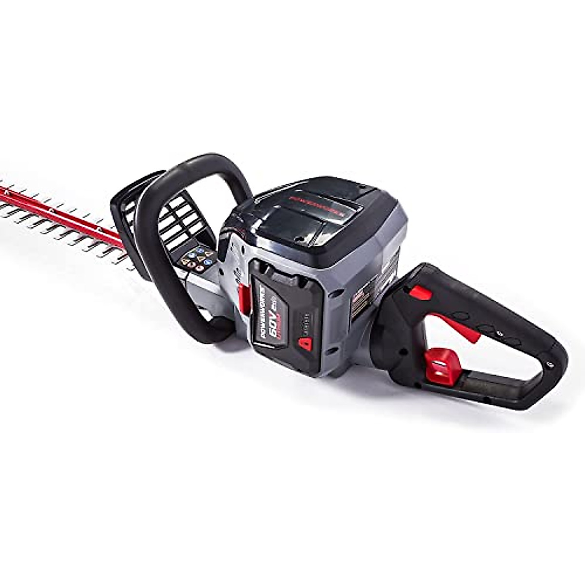 POWERWORKS 60V 24-Inch Brushed Hedge Trimmer, 2Ah Battery and Charger Included