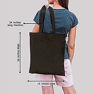 Ecoright Aesthetic Canvas Tote Bag for Women, Cute, Reusable Cotton Bags for School, Gym, Shopping, Beach & Groceries, Gifts