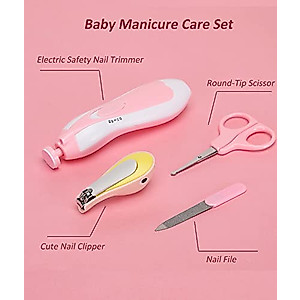 Baby Healthcare and Grooming Kit, Electric Safety Nail Trimmer Baby Nursery Kit, Newborn Care Kits with Hair Brush Comb for Newborn Infant Toddlers Baby Boys Girls Kids, Baby Shower Gifts