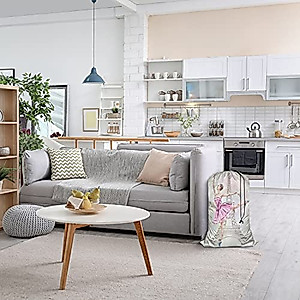 Swono Beautiful Ballerina Large Travel Laundry Bag Washable Wet Dry Bag Large Dirty Clothes Bag Dancer Posing Dancing on Eiffel Tower Bathing Suit Workout Bag for Gym Clothes Laundry Wet Clothes