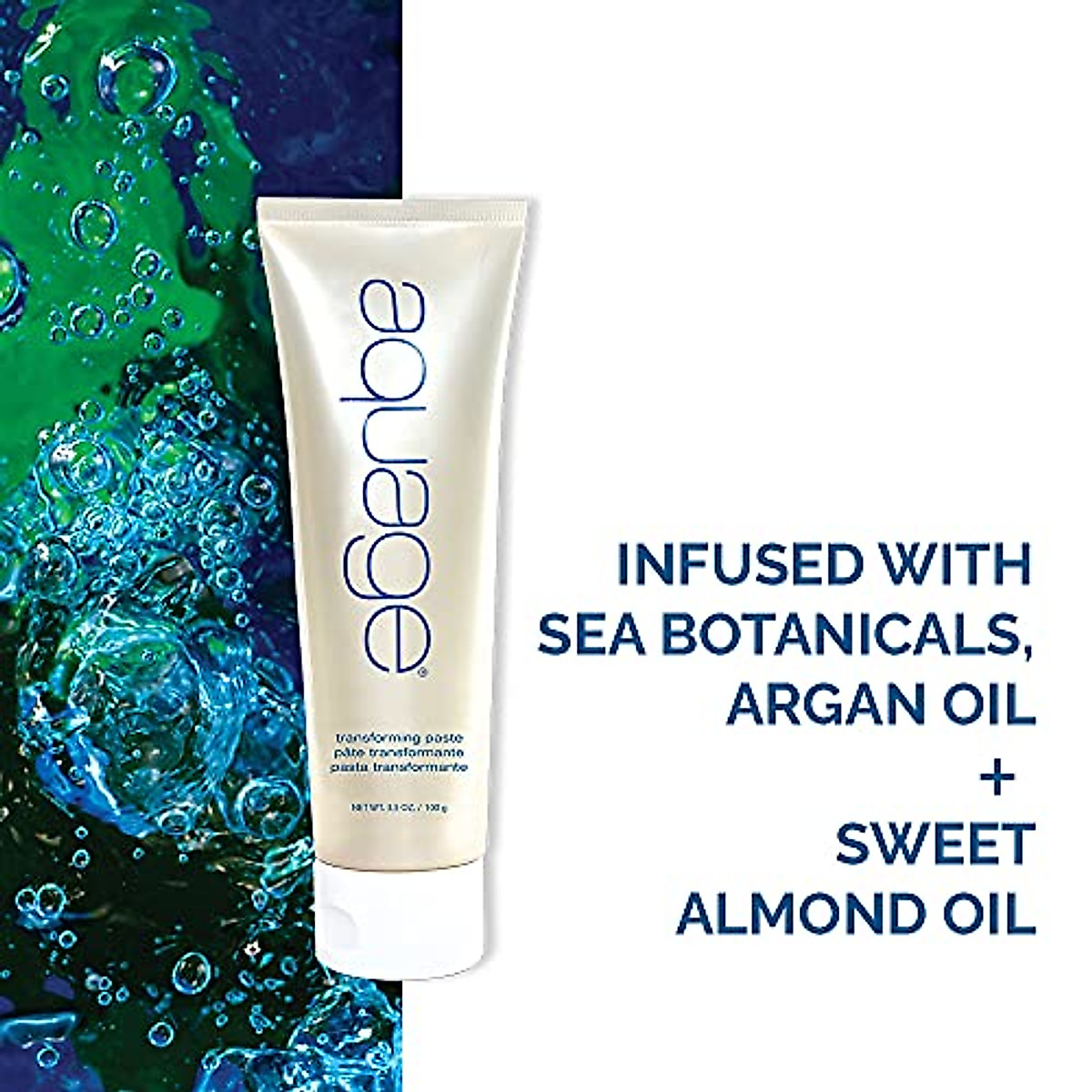 AQUAGE Transforming Paste, 3.5 Oz, Ultra-Firm Hold Texturizer, Non-Greasy, Combines the Flexibility of a Wax with the Hold of Hairspray, Professional Styling Hold