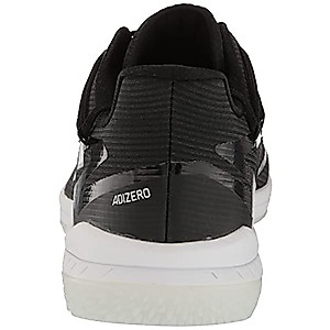 adidas Men's Adizero Afterburner 8 Turf Baseball Shoe, Black/Silver Metallic/White, 11