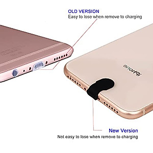 2PCS iPhone Anti Lost Anti Dust Plug for iPhone 14,14 Plus,13,13 Pro,13 Pro Max,13 Mini,12,12 Pro,12 Mini,11,11 Pro Max,11 Pro,X,Xs Max,XR,8,8Plus, 7,7 Plus,iPhone Lightning Port Anti Dust Proof Cover