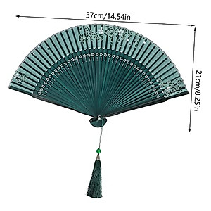 CLISPEED 3pcs Folding Fan Cosplay Fan Prop Personal Fans Hand Fan Kung Fu Fans Orient Fans Chinese Dance Fans Chinese Fan Foldaway Fan Bamboo Decor Cosplay Prop Cloth Miss Household East