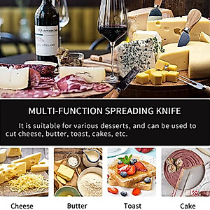 Clarmonde Cheese Knives Set Stainless Steel Cheese Knives with Wood handle (Option# 16)