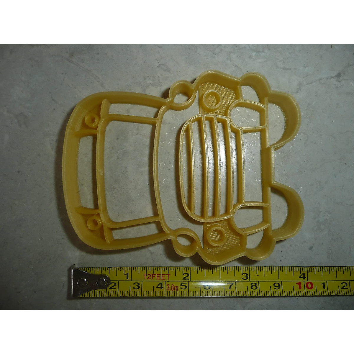 SCHOOL BUS FRONT VIEW CARTOON STYLE DETAILED COOKIE CUTTER MADE IN USA PR4959