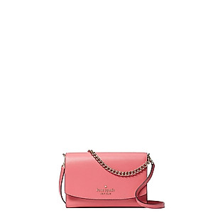 KATE SPADE CARSON CONVERTIBLE CROSSBODY SHOULDER LEATHER BAG IN GARDEN PINK