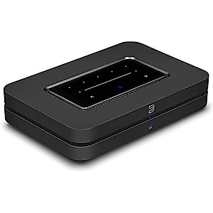 Bluesound Node Wireless Multi-Room Hi-res Music Streamer (N130) + RC1 Remote Combo Bundle (Black)