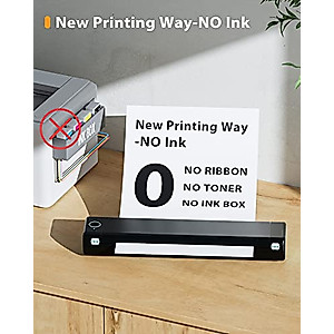 Itari Portable Printer Wireless for Travel, M08F-Letter Bluetooth Mobile Printer Support 8.5" X 11" US Letter, Inkless Thermal Compact Printer, Compatible with Android and iOS Phone & Laptop