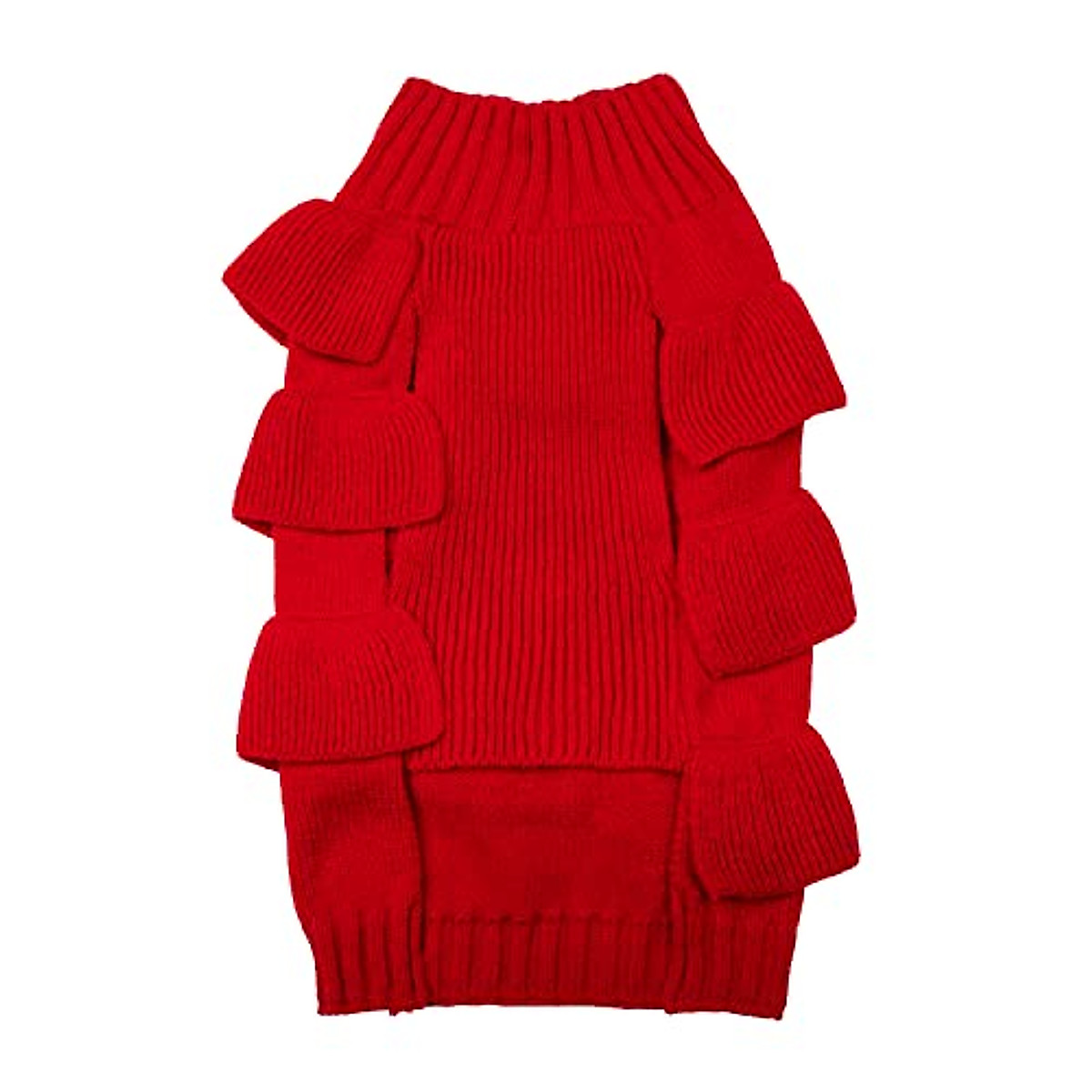 Christian Siriano New York Red Ruffle Sweater, XS