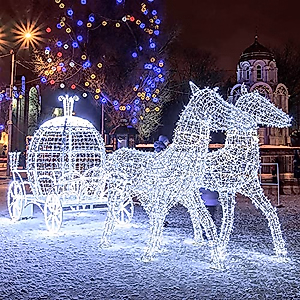 Christmas LED String Light Fairy Twinkle with 8 Flash Changing Modes,200 LED 66ft/20M Waterproof Decorative Lights for Kid's Bedroom, Wedding, Chirstmas Tree, Festival Party, Garden, Patio (White)