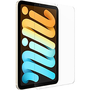 OtterBox Alpha Glass Screen Protector for iPad Mini (6TH GEN) - Clear, Flawless Touch Response, Fingerprint Resistant, Precision Fit, Vibrant Clarity
