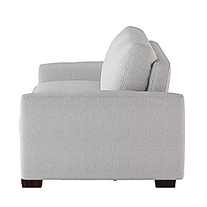 Lexicon Indale Convertible Studio Sofa Sleeper, Wooden Leg, Gray, Grey