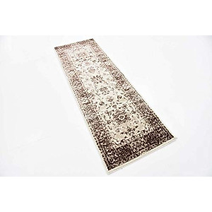 Unique Loom Rushmore Collection Area Rug - Lincoln (2'x 6' 1" Runner, Cream/ Beige)