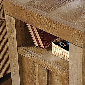 Sauder Dakota Pass Side Table, Craftsman Oak finish