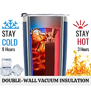 Onebttl Funny Birthday Gifts for Men, Happy Birthday Tumbler for Him, Coffee Mug with Lid, Mens Birthday Gift Ideas, Legends are Born in December