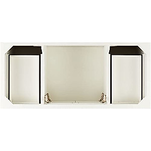 Signature Hardware 953528-48-RUMB-1 Quen 48" Free Standing Single Vanity Set with Wood Cabinet, Vanity Top and Rectangular Undermount Vitreous China Sink - Single Faucet Hole