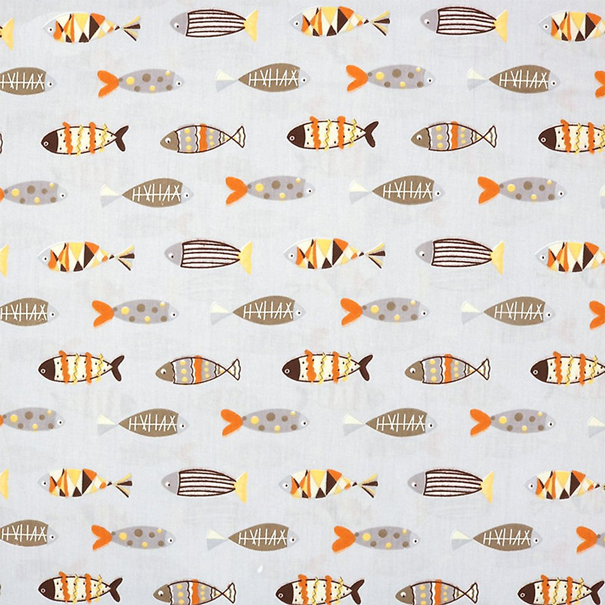 Hanjunzhao Zoo Animals Fat Quarters Fabric Bundles, Bear Fish Print Precut Sewing Quilting Fabric,18" x 22"(Multi)