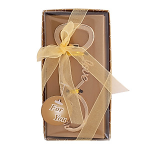 Yuokwer 40 PCS Gold Love Forever Beer Bottle Opener for Wedding Party Favor with Tag and Exquisite Packaging,Wedding Souvenir for Guests Party Supplies Gift & Decorations (Infinite Love,Gold 40pcs)