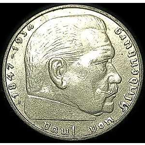 1936-1939 Silver 2 Reichsmark
