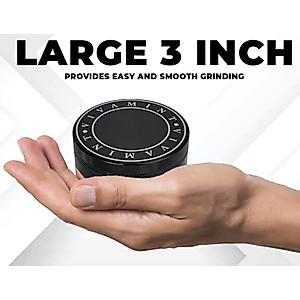 VIVAMINT Spice Grinder Large 3.0 Inch Black