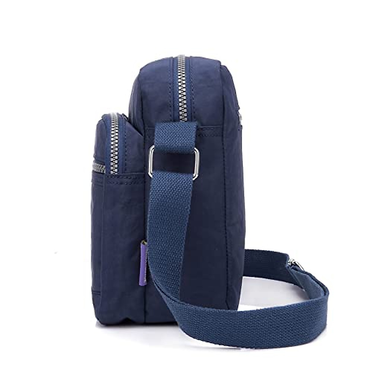 KARRESLY Casual Nylon Purse Handbag Crossbody Bag Waterproof Shoulder Bag for Women (Dark blue)